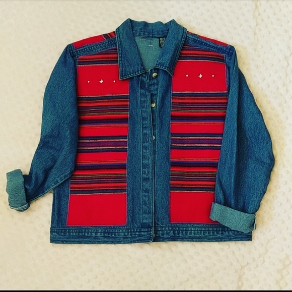 Jackets & Coats | Vtg Pendleton Blanket Style Jean Jacket M | Poshmark